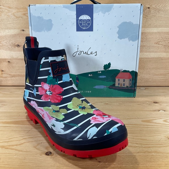 Joules | Shoes | Nib Joules Waterproof Ankle Rain Boots Wellibobwomens ...